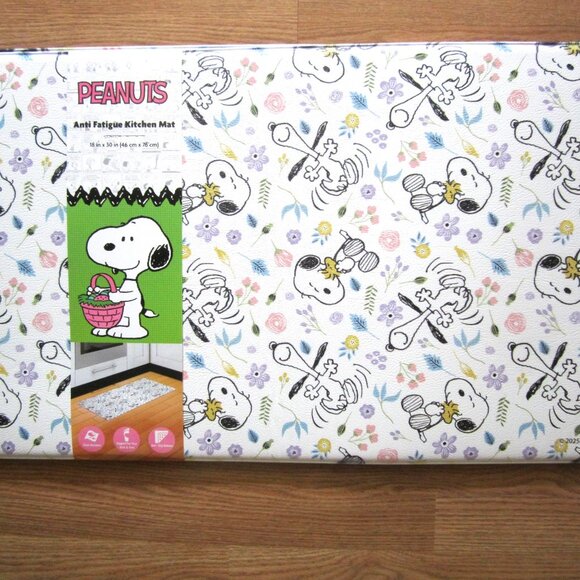 Peanuts | Kitchen | Snoopy Woodstock Peanuts Flower Anti Fatigue ...